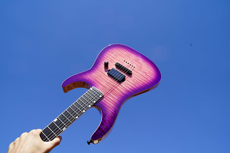 ESP USA M-I NTB NT Cranberry Sunburst 6-String Electric | Reverb