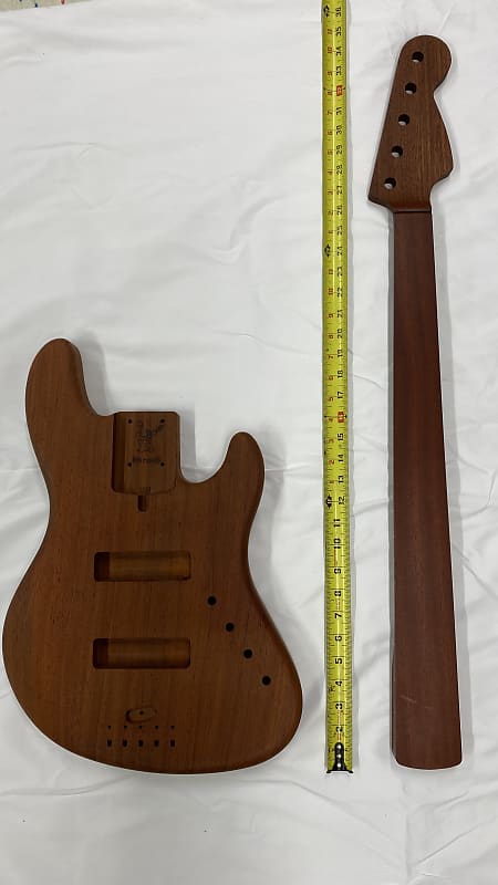 Warmoth Deluxe 5 P Bass Body & neck Walnut | Reverb