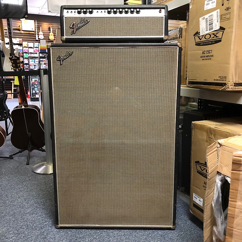 1968 Fender Dual Showman head and 2x15 cabinet | Reverb