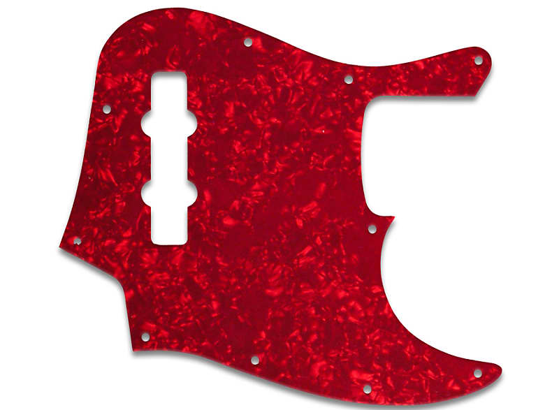 Pickguard For Fender Mexican Standard Jazz Bass - RED PEARL | Reverb