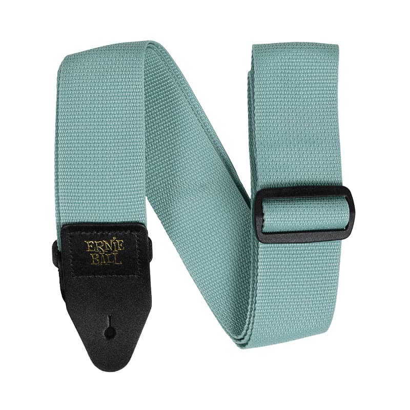 Ernie Ball Polypro Guitar / Bass Strap, Tidal Green | Reverb