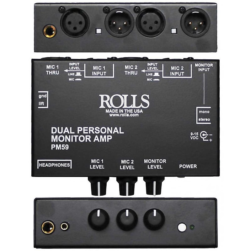 Rolls PM59 Dual Personal Monitor Amp | Reverb