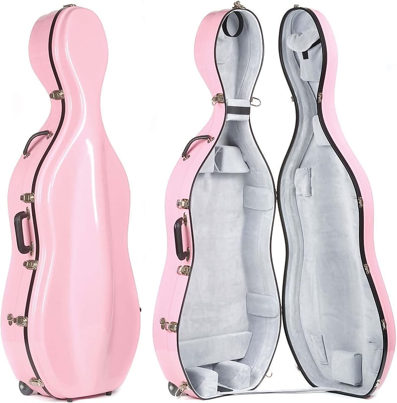 Bobelock 2000W Pink Fiberglass 4/4 Cello Case | Reverb