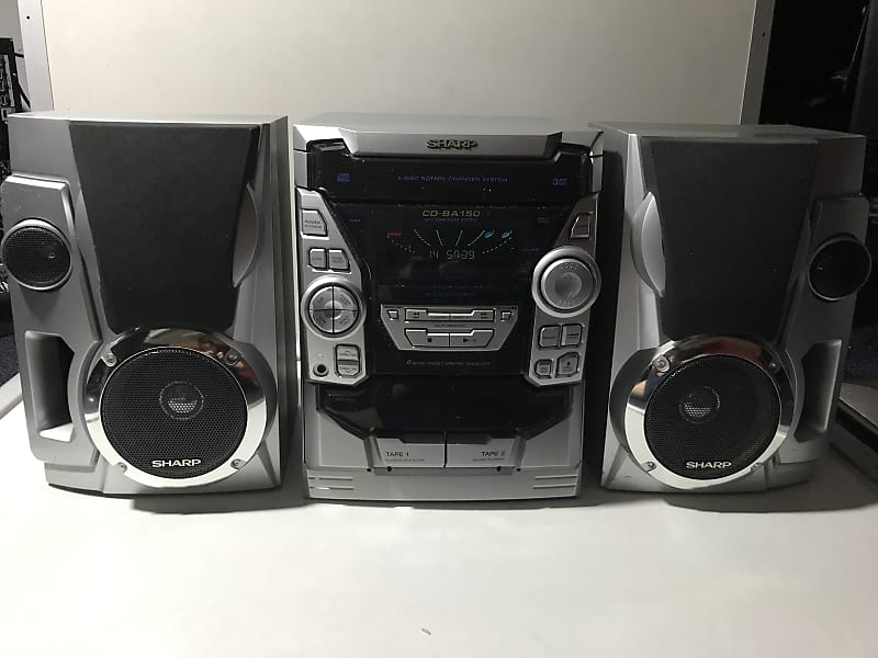 Sharp CD-BA150 Mini Component System 3Disc Double Tape Player | Reverb