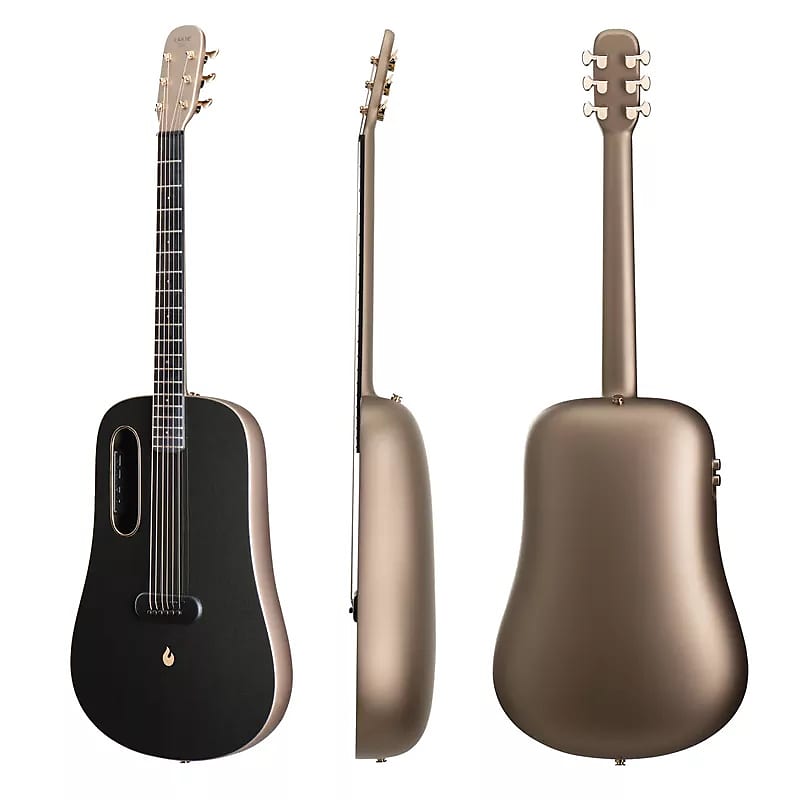 Lava Me Pro Carbon Fiber Guitar w/L.R. Baggs - Gold/Black | Reverb