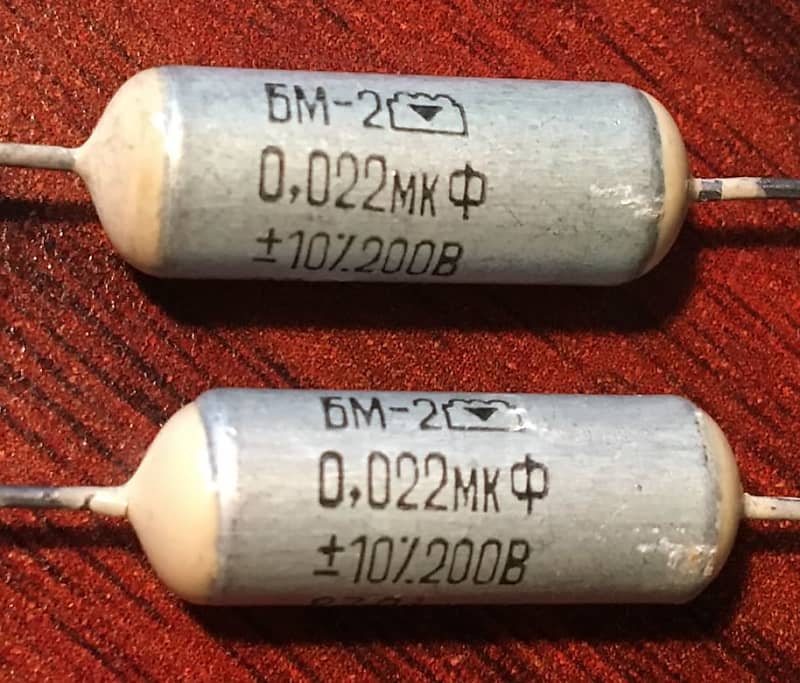 .022 200V NOS PIO PAIR (2) Soviet / Russian Capacitor for | Reverb