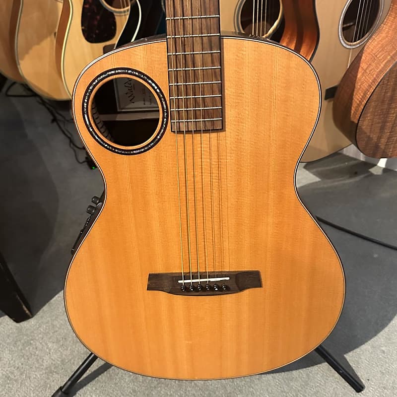 Walden B1E Baritone Grand Auditorium Acoustic-Electric Guitar | Reverb
