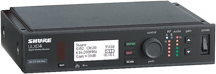 Shure ULXD4 Digital Wireless Receiver - V50 Band | Reverb