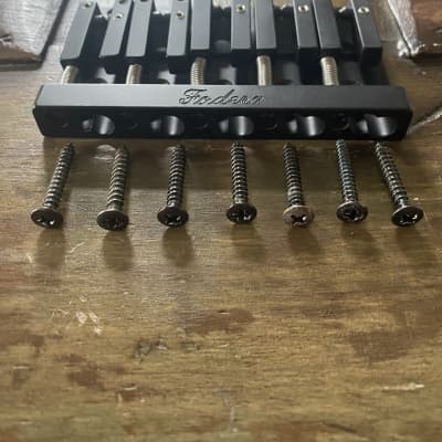 Fodera 19mm Bridge 5 string Black | Reverb