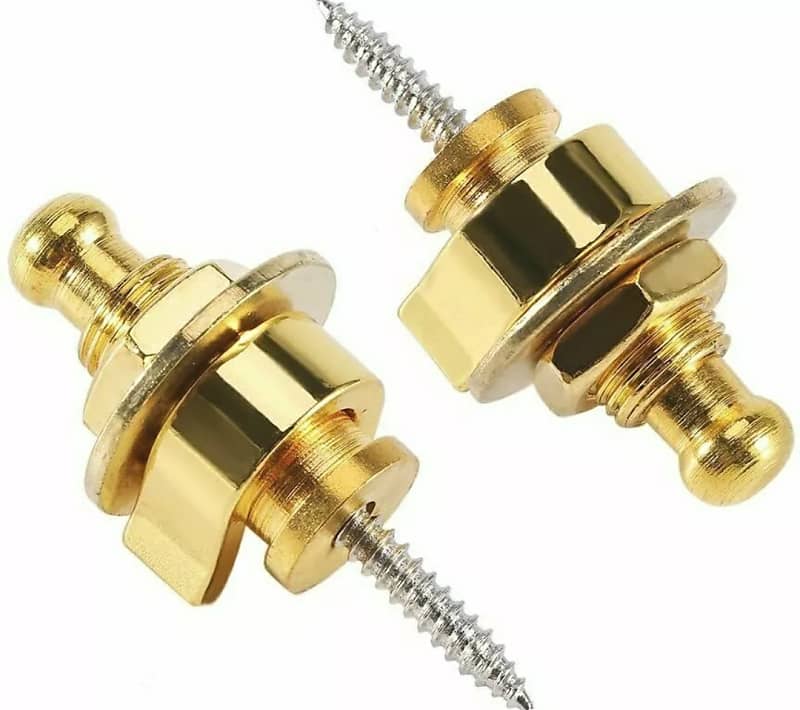 Set of Quick Release Strap Locks - Gold Finish | Reverb