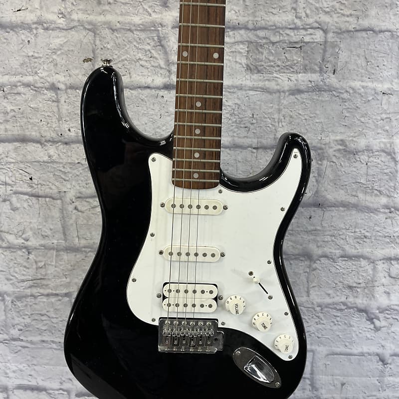 S101 Black Strat Style Electric Guitar | Reverb