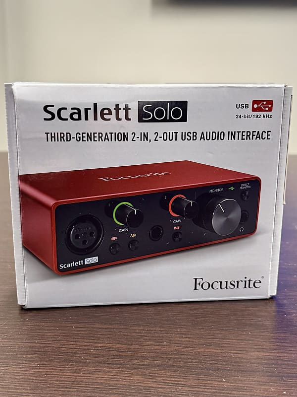 MINT Focusrite Scarlett Solo 3rd Gen USB Audio Interface | Reverb