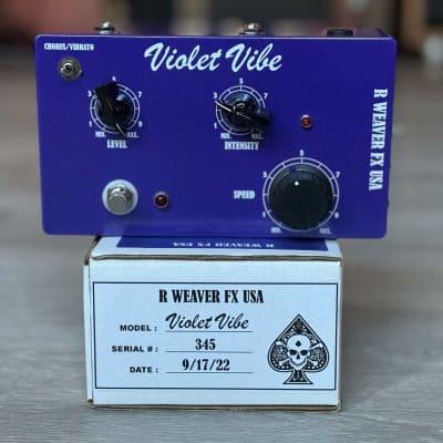 R Weaver FX USA Violet Vibe w/ Box Used | Reverb