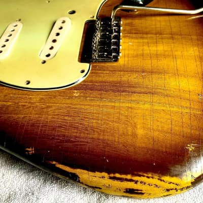 Strat BODY RELIC Reborn Old - 2 Tone SUNBURST Nitrocellulose | Reverb
