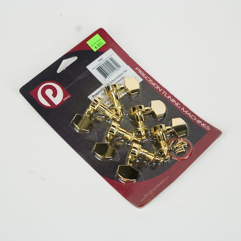 Ping P2651 Standard Individual 3+3 Tuners w/ Gold Heads | Reverb