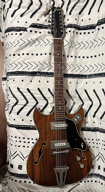 Greco “Arthur Smith” 12-String Guitar 1960s - Brown rosewood | Reverb