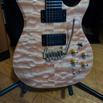 1990s Carvin USA DC-400 Natural Koa Electric Guitar w/ OHSC | Reverb