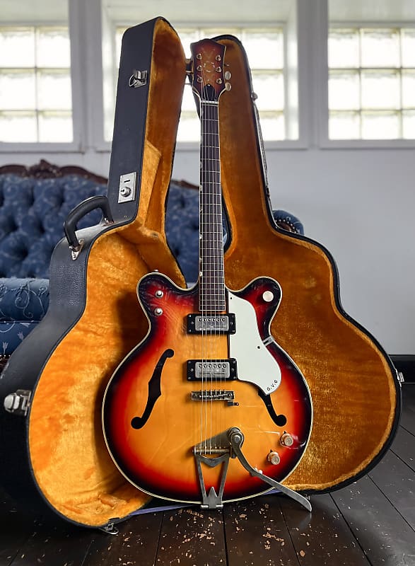 Vox GV6 1969 - Sunburst - Made in Japan with Original Hard | Reverb