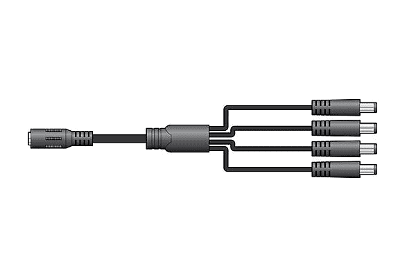 Splitter Lead 2.1mm DC Power Socket – 4 x 2.1mm DC Jack Plugs | Reverb