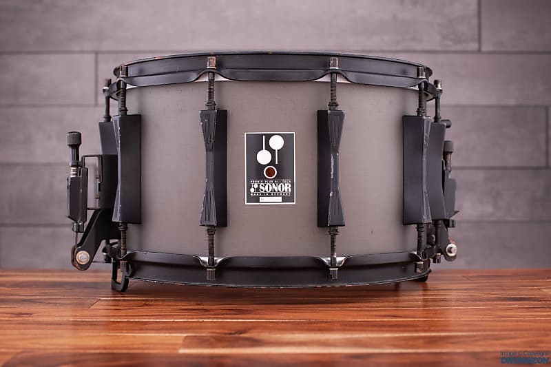 SONOR 14 X 8 D518X PHONIC PLUS HI-TECH SNARE DRUM, ANTHRACITE | Reverb