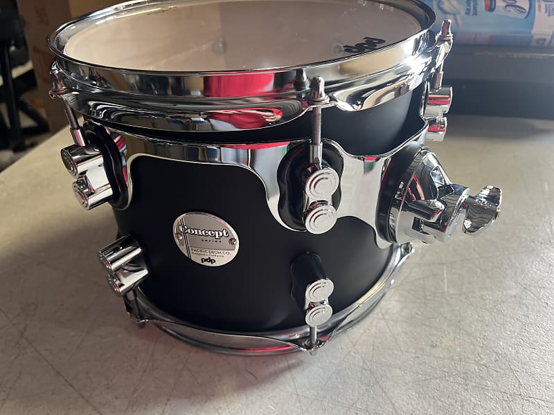 PDP Concept maple 10 diameter x 8 deep tom - Satin black | Reverb