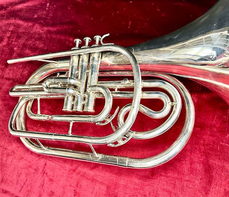 Yamaha YHR-302M Silver Bb Marching French Horn Mellophone! 🔥 | Reverb