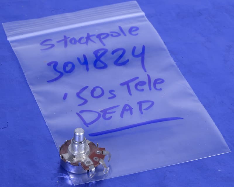 Stackpole 1958 250K Tele Pot 304824 DEAD For Study And | Reverb UK