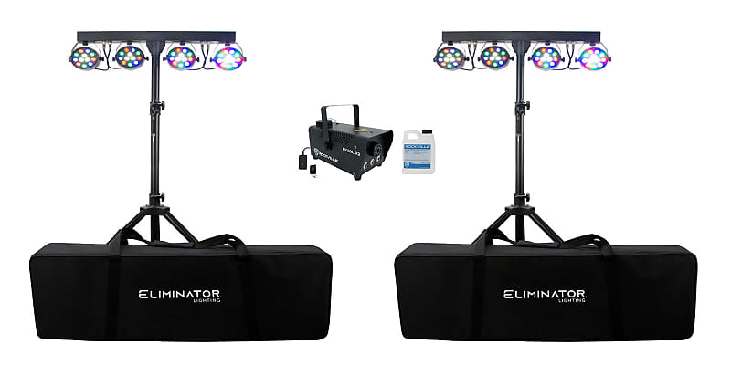 (2) Eliminator Mini Par Bar Light Systems w/4xPar | Reverb