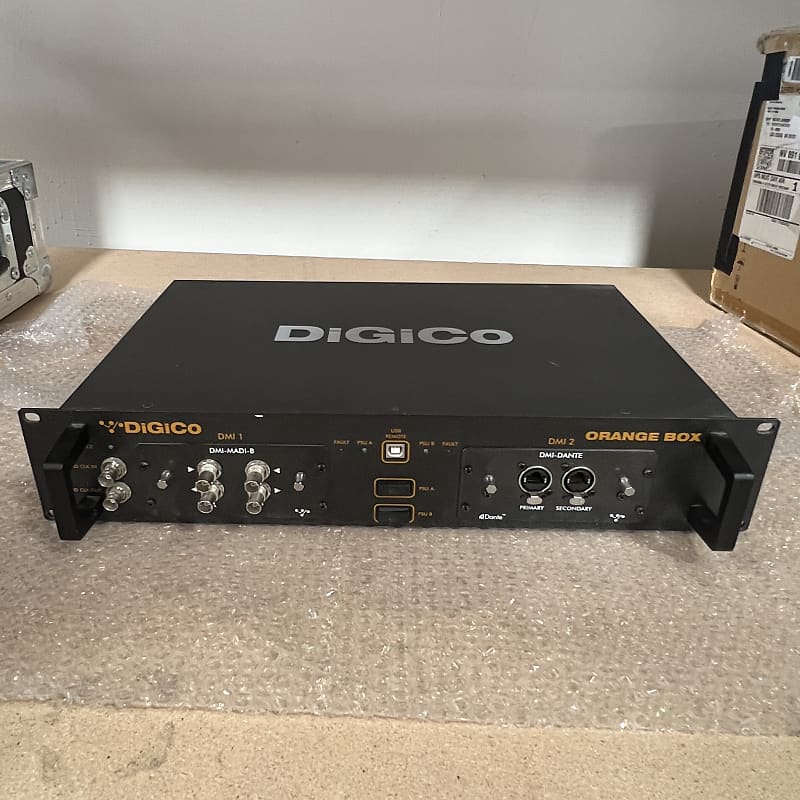 DiGiCo Orange box with MADI-B and DANTE card inserts | Reverb