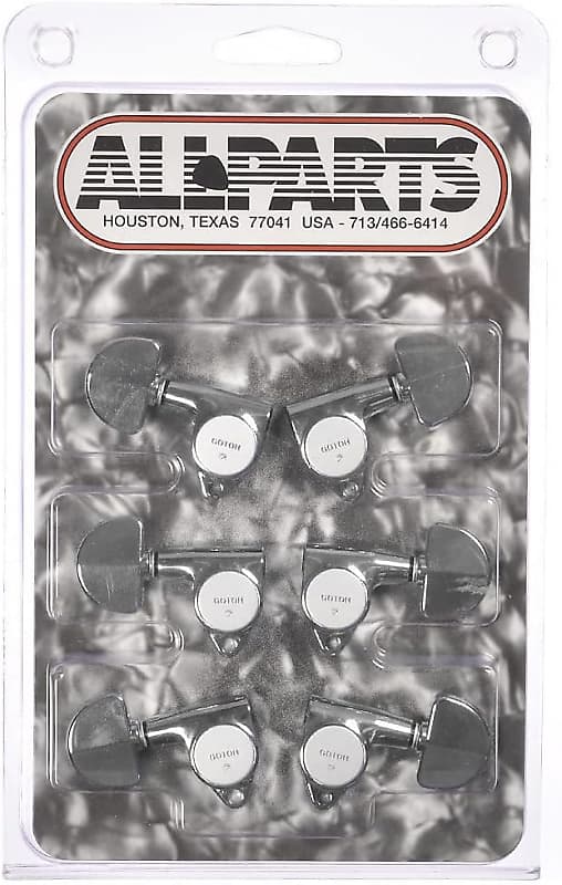 Allparts Gotoh Full-Size 3x3 Tuners - Chrome | Reverb