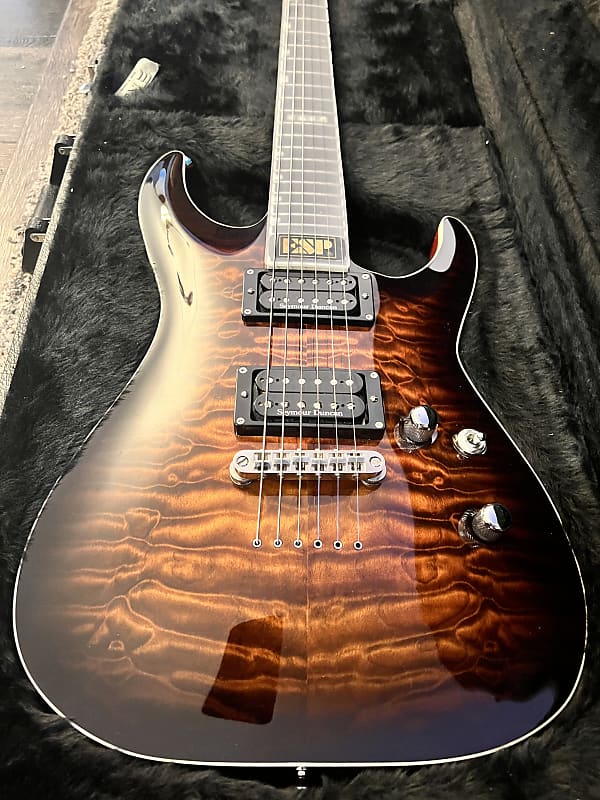 ESP Standard Horizon NT-II 2006 dark brown quilt | Reverb