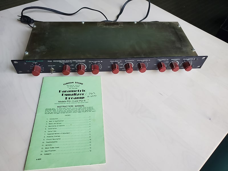 Furman PQ3 Parametric Equalizer 1980' Silver Black And | Reverb Canada