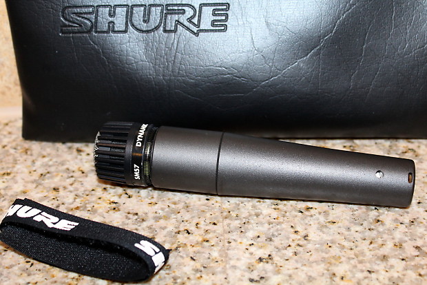 Shure SM57 with shure carrying microphone bag | Reverb