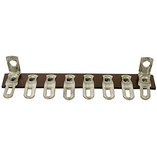 Terminal Strip With Two Common Brackets, 8 Lug, Single | Reverb