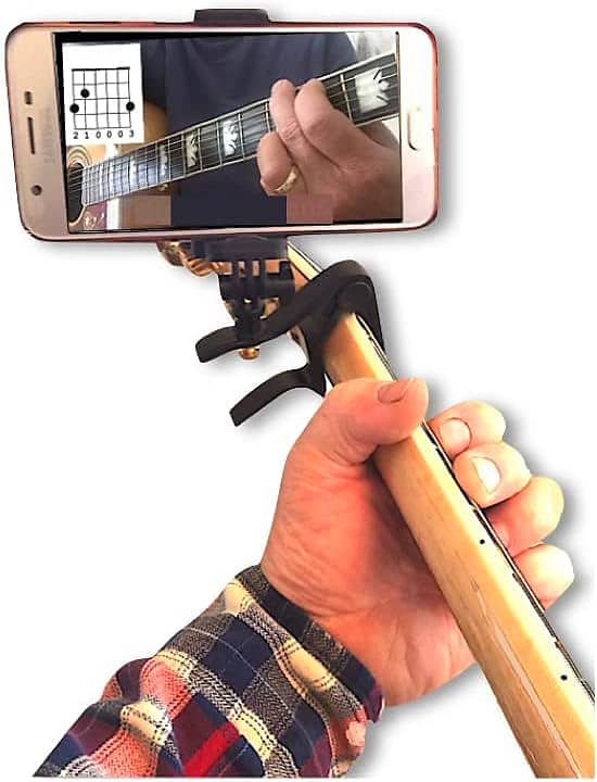 Guitar Capo | Android and iPhone Compatible Dock Headstock | Reverb