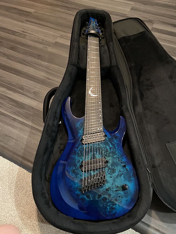 Kiesel Aries 8 string 2022 Translucent aqua burst | Reverb