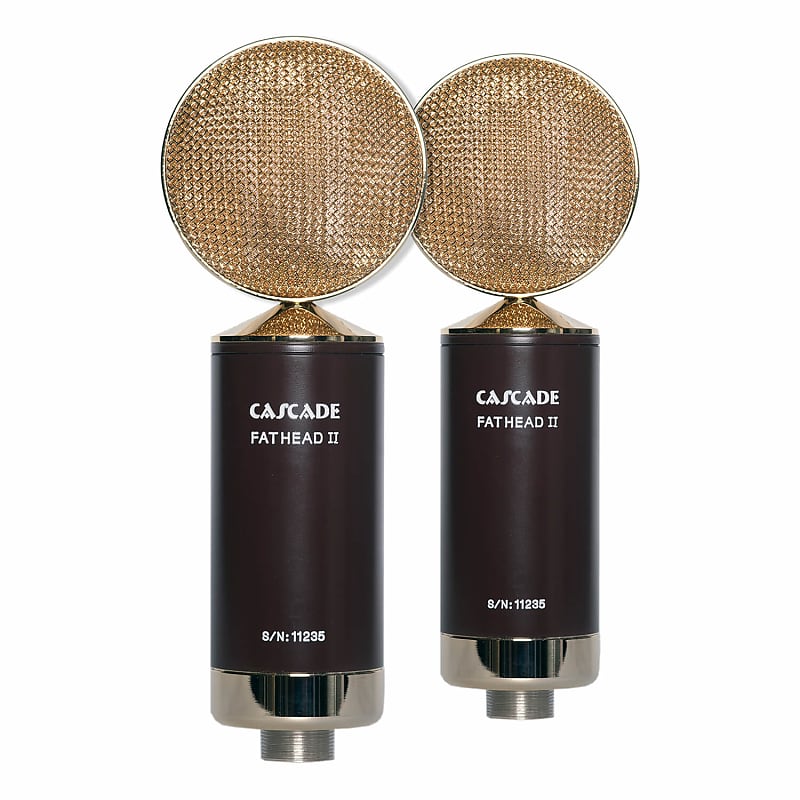 Cascade Fathead II-L Lundahl Pair in Brown/Gold (2 x Mics, 2 | Reverb
