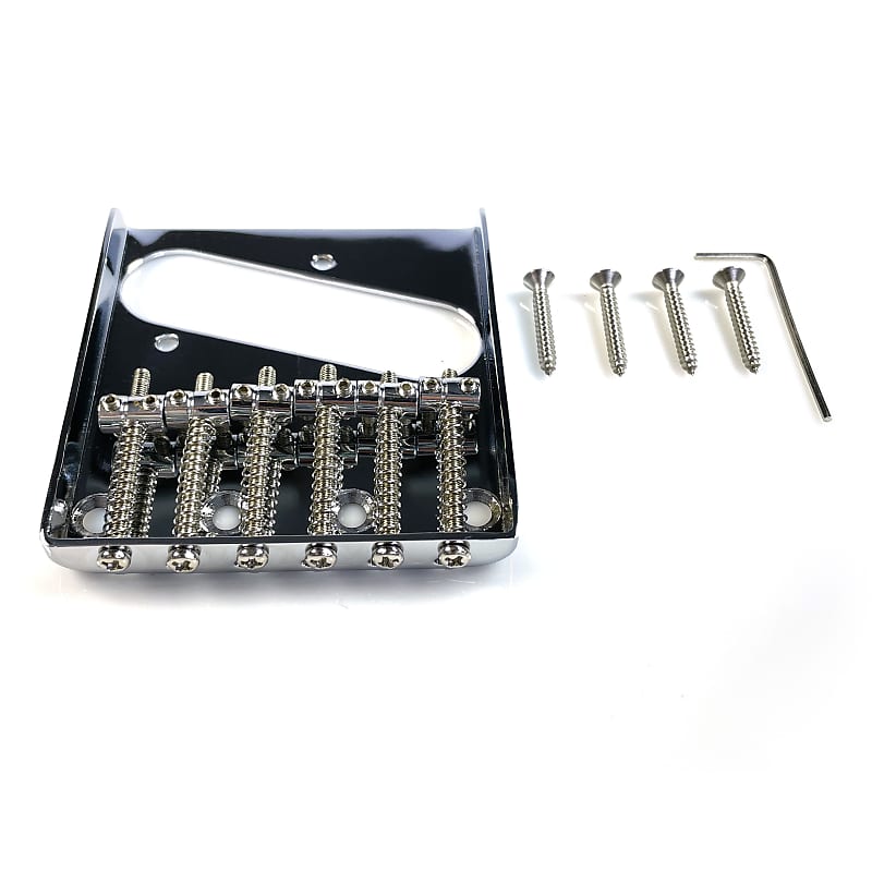 Telecaster Vintage Ashtray Bridge - 6 Individual Plated | Reverb UK