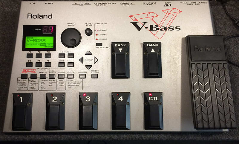 Roland V-Bass COSM effects processor and MIDI controller with | Reverb
