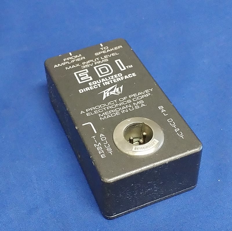 Vintage Peavey EDI Equalized Direct Interface Direct Box XLRM | Reverb