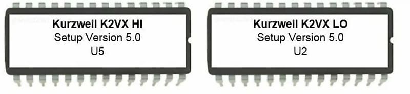 KURZWEIL K2VX Setup Eproms V5 - for K2000 K2000R K2000RS | Reverb