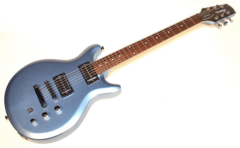 Hamer XT Series Electric Guitar Metallic Blue Finish - Pro | Reverb