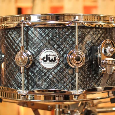 DW 6.5x14 Collector's Maple VLT Grey Crystal Snare Drum - | Reverb