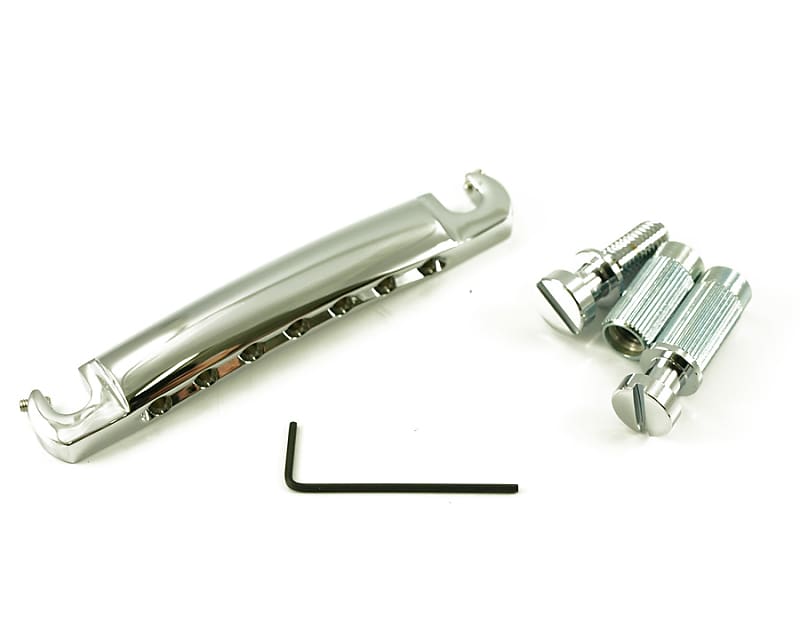 Tonepros 7 string metric chrome stopbar tailpiece T7Z-C | Reverb UK