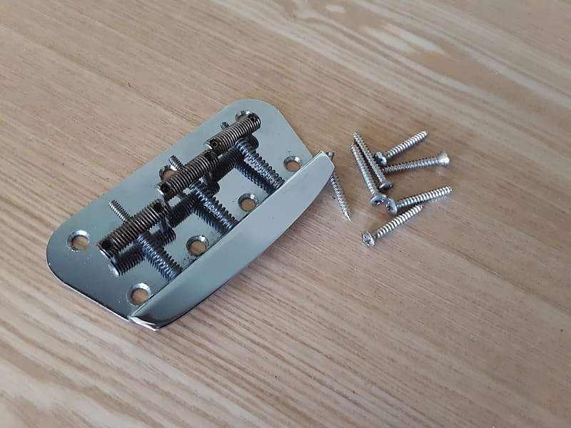 1960s vintage Fender Musicmaster Duo Sonic guitar bridge | Reverb