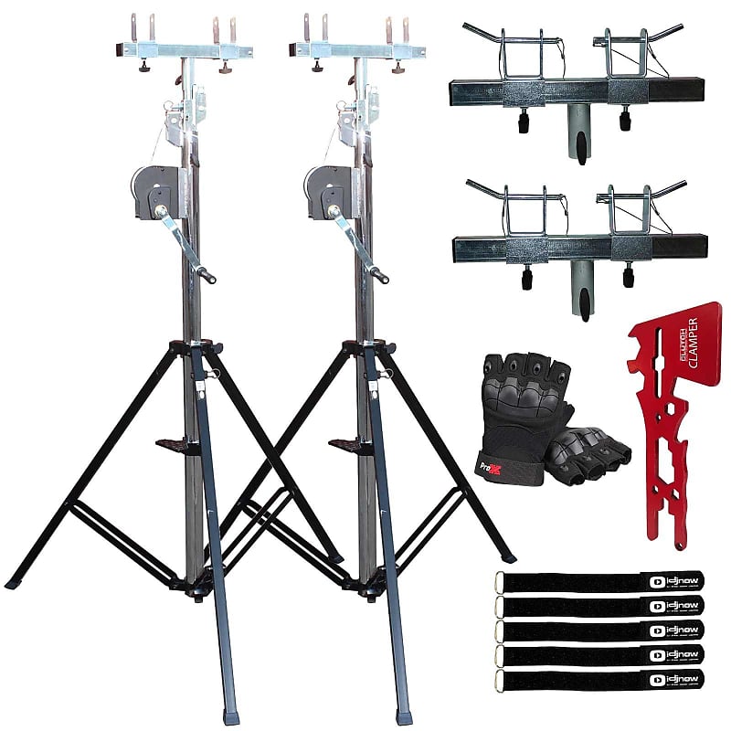 ProX XT-CRANK14FT-220 14FT Stage Lighting Truss Crank Stands | Reverb