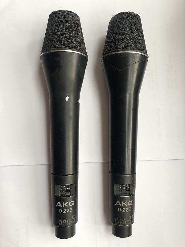 AKG D222 - Rare Dynamic Microphones (2 pcs) | Reverb Canada