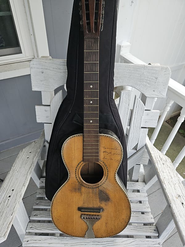 Vintage parlor guitar Project guitar | Reverb