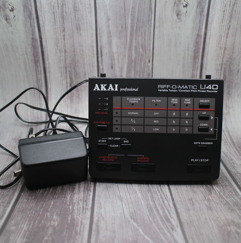 AKAI U40 Riff-O-Matic Phrase Sampler Pitch mid-90s - Black | Reverb