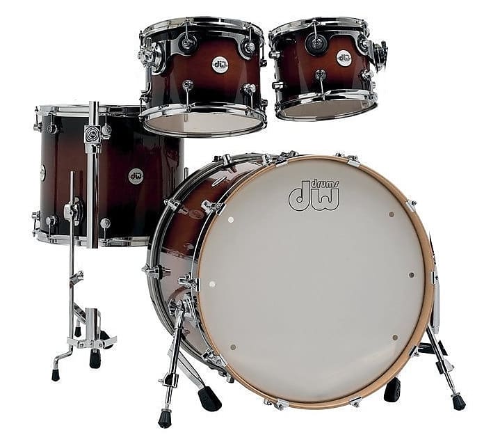 DW Design Series Shell Kit Tobacco Burst 4-piece | Reverb